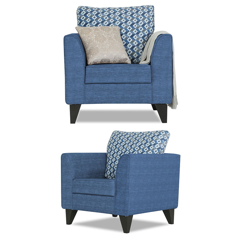 Adorn India Tornado Bricks (3 Years Warranty) 3+1+1 5 Seater Sofa Set