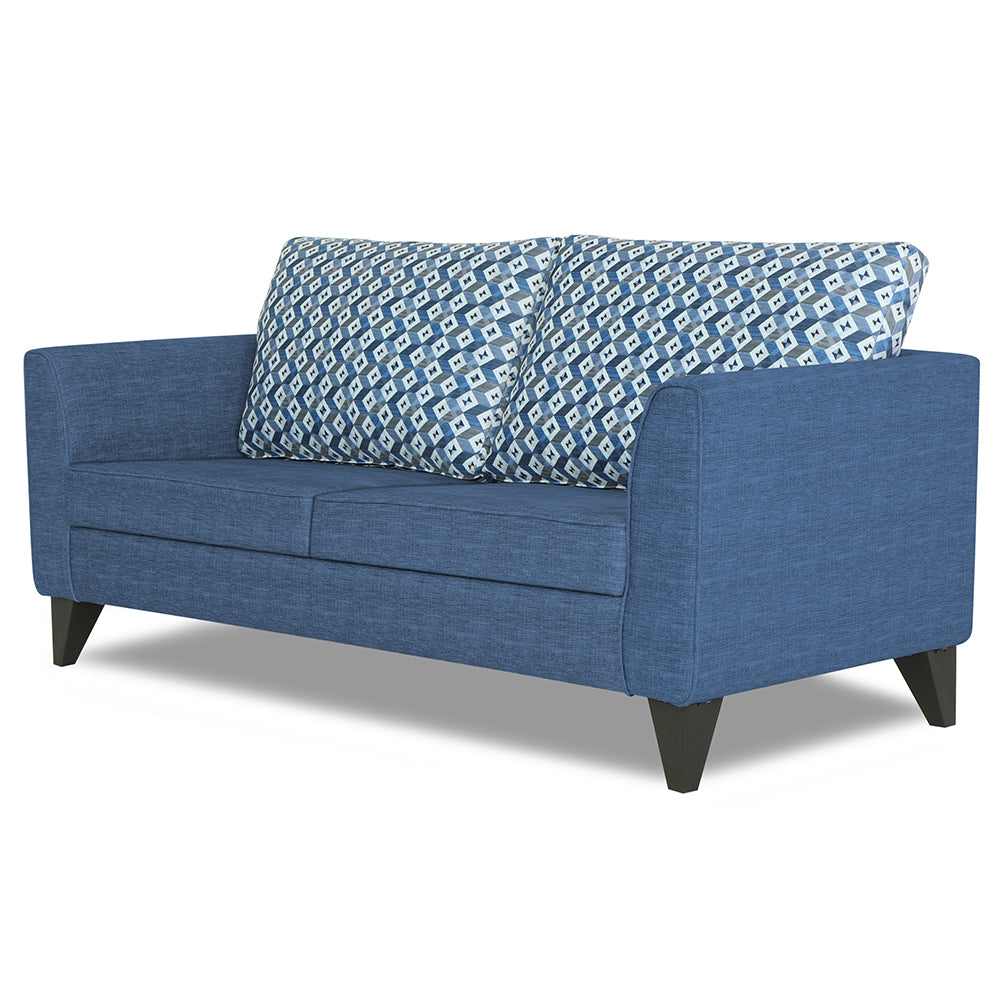 Adorn India Tornado Bricks (3 Years Warranty) 3 Seater Sofa (Blue) Mod